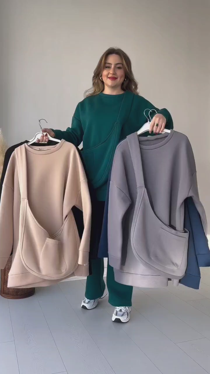 Winter Collection Fleece 2pec With Matching Bag – MA Clothing store